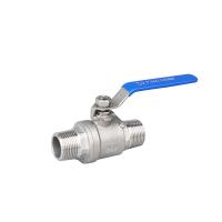 China Industrial Usage Stainless Steel DN15-DN50 2PC Male Thread Ball Valve for Water Media for sale