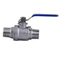 China Customized Support Stainless Steel Water Treatment Male to Male Thread 2PC Ball Valve for sale