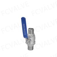 China Customized Support Stainless Steel Water Treatment Male to Male Thread 2PC Ball Valve for sale