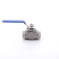 China Water Media T Port Stainless Steel 3 Way Thread Ball Valve for Industrial Operations for sale