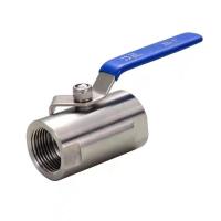 China Thickened Body 304 Stainless Steel One-Piece Ball Valve EXW Term Straight Through Type for sale