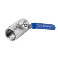 China Thickened Body 304 Stainless Steel One-Piece Ball Valve EXW Term Straight Through Type for sale
