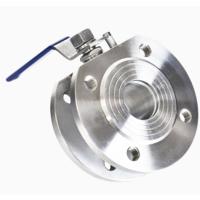 China PN1.0-32.0MPa Italian Type 304 Stainless Steel Ultra-Thin Flange Ball Valve for Industrial for sale