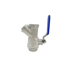 China Y Filter Stainless Steel Ball Valve for Threaded Connection Form in Water Pipe System for sale