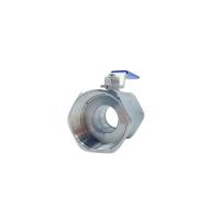 China DN8-DN100 Stainless Steel One Piece Ball Valve with Butterfly and Atmospheric Valve for sale