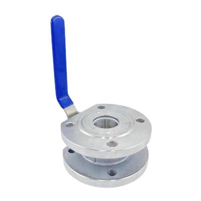 China 304/316 Stainless Steel Wafer Thin Ball Valves Model NO. Q71F-16P Straight Through Type for sale