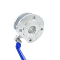 China 304/316 Stainless Steel Wafer Thin Ball Valves Model NO. Q71F-16P Straight Through Type for sale
