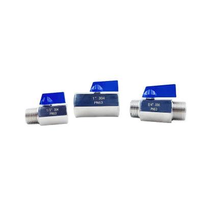 China Stainless Steel Mini Ball Valve for Industrial in M/F M/M and F/F ASME B16.34 Standard for sale