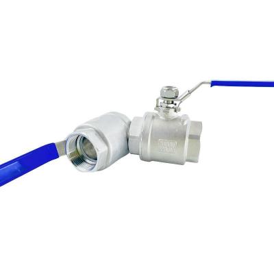 China Customized Support OEM Stainless Steel 2PC Ball Valve NPT Thread Corrosion Resistant for sale