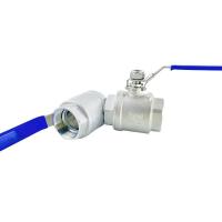 China 201/304/316/Wcb Stainless Steel Two-Piece Ball Valves for Straight Through Type Channel for sale