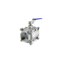China Stainless Steel 304/316 Three-Piece Ball Valve for Medium Heavy Duty Applications for sale