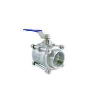 China Stainless Steel 304/316 Three-Piece Ball Valve for Medium Heavy Duty Applications for sale