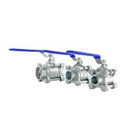 China Stainless Steel 304/316 Three-Piece Ball Valve for Medium Heavy Duty Applications for sale