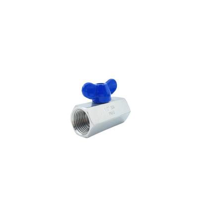 China 304/316 Stainless Female Thread Steel Mini Ball Valve Customization for Temperature C for sale