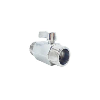 China Q11F-63P Stainless Steel Handle Double Male Thread Mini Ball Valve for Water Management for sale