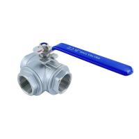 China ISO9001 Standard Three-Way Ball Valve Made of Corrosion-Resistant Stainless Steel for sale