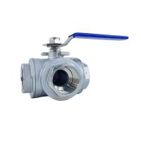 China ISO9001 Standard Three-Way Ball Valve Made of Corrosion-Resistant Stainless Steel for sale