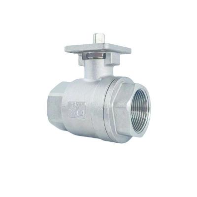 China Q11F Stainless Steel 304/316 Material Two-Piece Ball Valve for Water Media in High Demand for sale