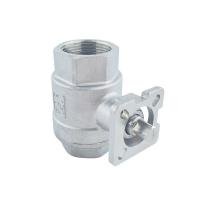 China 304/316 Stainless Steel Two-Piece Internal Screw Ball Valve with Platform Affordable for sale
