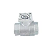 China 304/316 Stainless Steel Two-Piece Internal Screw Ball Valve with Platform Affordable for sale