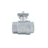 China 304/316 Stainless Steel Two-Piece Internal Screw Ball Valve with Platform Affordable for sale