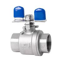 China Stainless Steel Thread Full Bore Floating Ball 2PC Ball Valve with Customized Request for sale