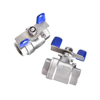 China 1/4-1 Inch Stainless Steel 304 1000wog 2PC Female Thread Ball Valve for High Pressure for sale