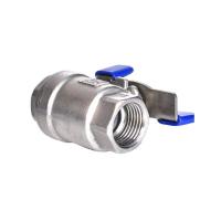 China Oil Media Stainless Steel 2PC Manual Floating Ball Valve with NPT/BSPT/BSPP Thread End for sale