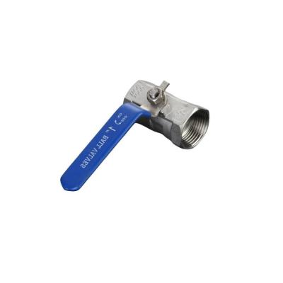 China Threaded Atmospheric Valve Connection Form Stainless Steel 1PC Ball Valve with Handle for sale