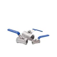 China Temperature Normal Temperature 1PC Bsp Thread Ball Valve SS304/SS316 1000wog for Gas for sale