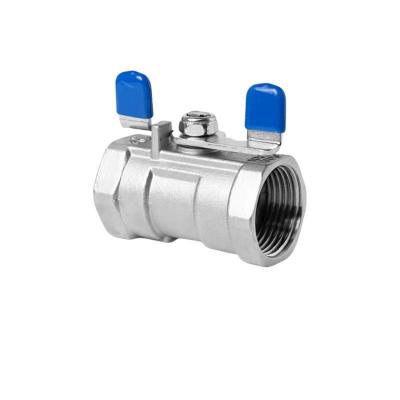 China PN1.0-32.0MPa Nominal Pressure 1PC Ball Valve with Butterfly Handle in 201/304/316 Steel for sale