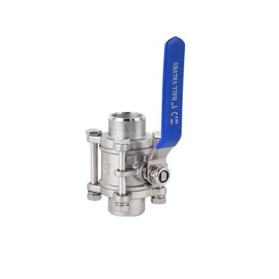 China EXW Term Industrial Stainless Steel Weld 3PC Ball Valve with Handle Water Media Term for sale