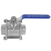 China EXW Term Industrial Stainless Steel Weld 3PC Ball Valve with Handle Water Media Term for sale