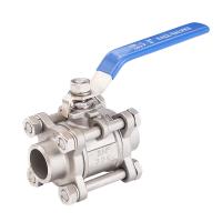 China Customized Support ODM Stainless Steel 3PC Floating Ball Valve Butt Weld End CF8/CF3m for sale