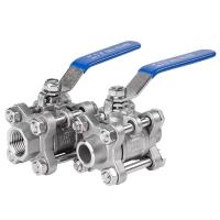 China Manual 3PC Full Port Stainless Steel Ball Valve for Industrial Valves Customization for sale