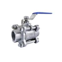 China Manual 3PC Full Port Stainless Steel Ball Valve for Industrial Valves Customization for sale