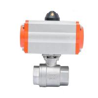 China DN15-100 Q611f-16p SS304 2PC Pneumatic Water Ball Valve with Corrosion Resistance for sale