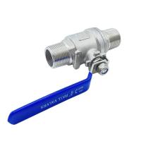 China Stainless Steel 2PC Double Male Thread Ball Valve Model NO. Q11F-16/64P for Water for sale