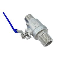 China Stainless Steel 2PC Double Male Thread Ball Valve Model NO. Q11F-16/64P for Water for sale