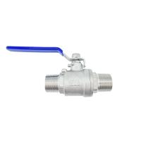 China Q11F-16/64P 304 Stainless Steel 2PC Double Male Thread Ball Valve for Water Treatment for sale