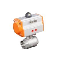 China OEM Support 2PC Female Ball Valves with Pneumatic Actuator CF8/CF8m and Thread Connection for sale