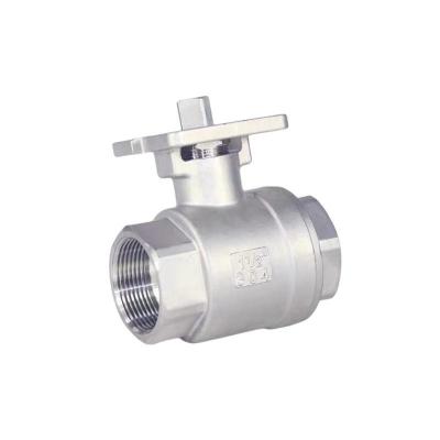 China High Platform CF8 CF8m 1 Inch 2PC Ball Valve with Mountain Pad ISO 9001 Standard Control for sale