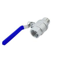 China CF8 Stainless Steel 2PC Double Female and Male Thread Ball Valve Manual Driving Mode for sale