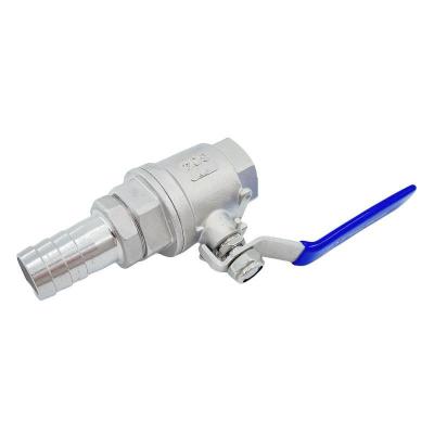China Outlet Stainless Steel 2PC Ball Valve Model NO. Q11F-16/64P with Pagoda Pipe End for sale