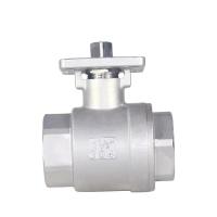 China 304/316 Stainless Steel High Platform 2PC Ball Valve Body for Oil Media ISO 9001 Standard for sale