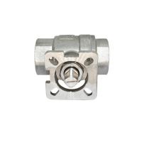 China 304/316 Stainless Steel High Platform 2PC Ball Valve Body for Oil Media ISO 9001 Standard for sale