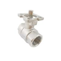 China Full Bore DN15 2PC Threaded Ball Valve with High Platform and Straight Through Type for sale