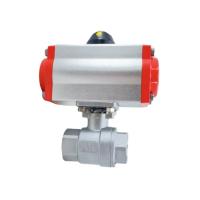 China 201/304/316/Wcb Stainless Steel Female-Threaded 2PC Pneumatic Ball Valves Performance for sale