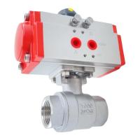 China 201/304/316/Wcb Stainless Steel Female-Threaded 2PC Pneumatic Ball Valves Performance for sale