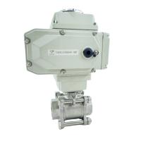 China 3PC Thread Ball Valve with Automatic Electric Actuator ISO9001 Standard DN8-DN100 Direct for sale